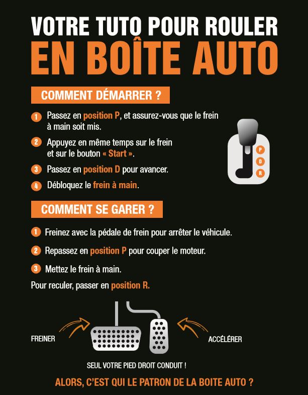 Comment conduire une voiture automatique : conseils débutant
